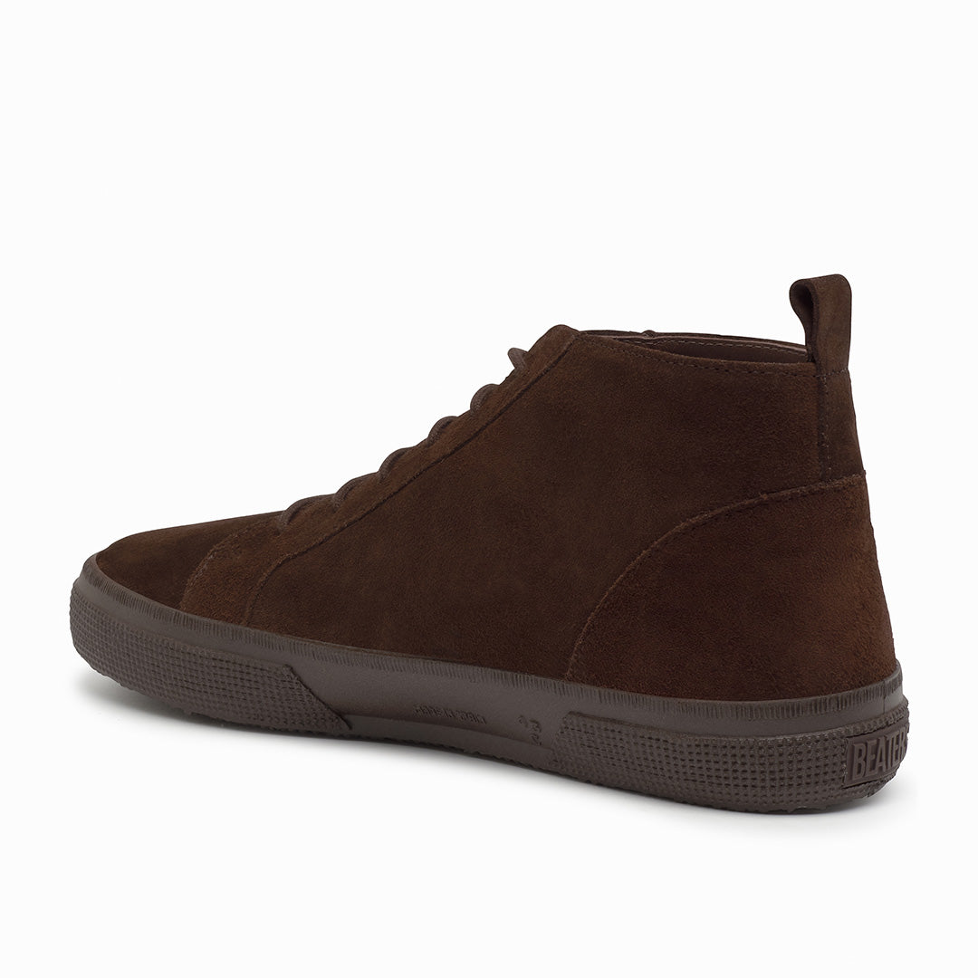 ZAPATILLA ALTA DE SERRAJE "BEAT BOOT BROWN" - BEATERS SHOES